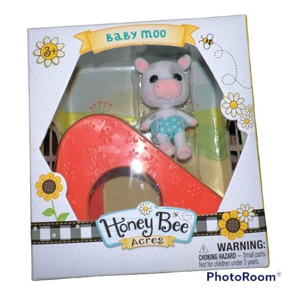 Sunny Days | Toys | Honey Bee Acres By Sunny Days Baby Moo Cow Slide Flocked Cow With Slide ...
